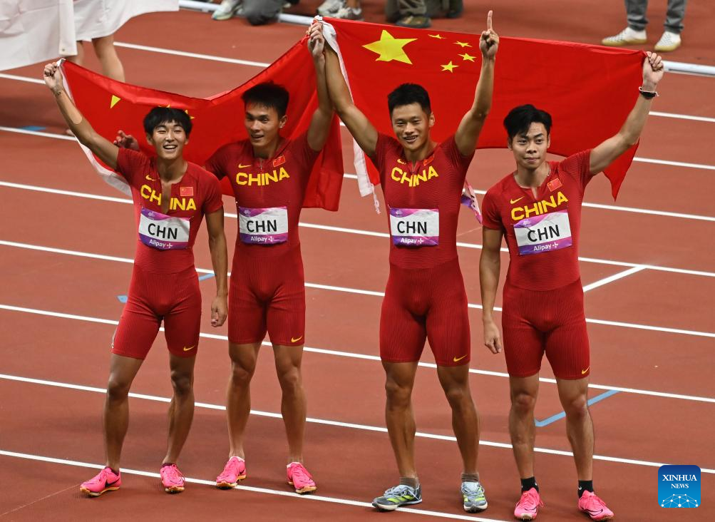 China gana oro en relevo 4x100 metros masculino en Juegos Asiáticos de Hangzhou | Spanish ...