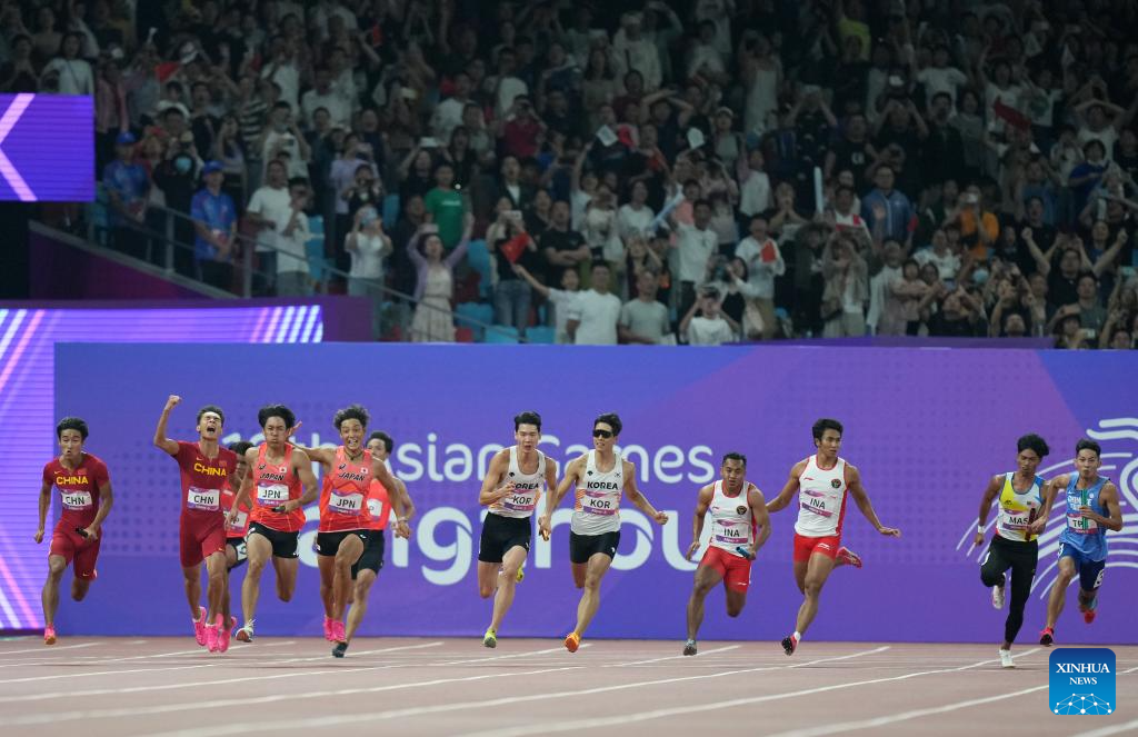 China gana oro en relevo 4x100 metros masculino en Juegos Asiáticos de Hangzhou | Spanish ...